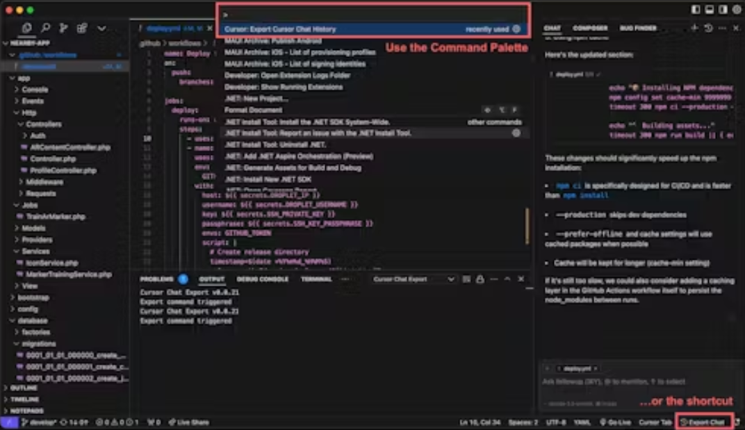 Cursor Convo Export - Effortlessly save & revive your Cursor AI chats | Steemhunt